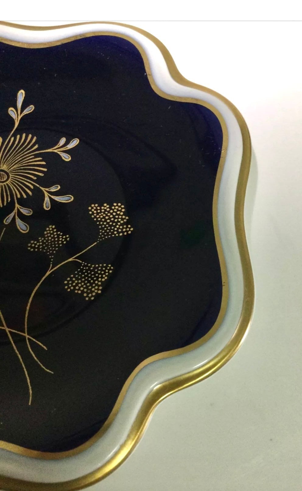Vintage Echt WEIMAR Kobalt Blue & Gold Dish Made in Germany - Etsy