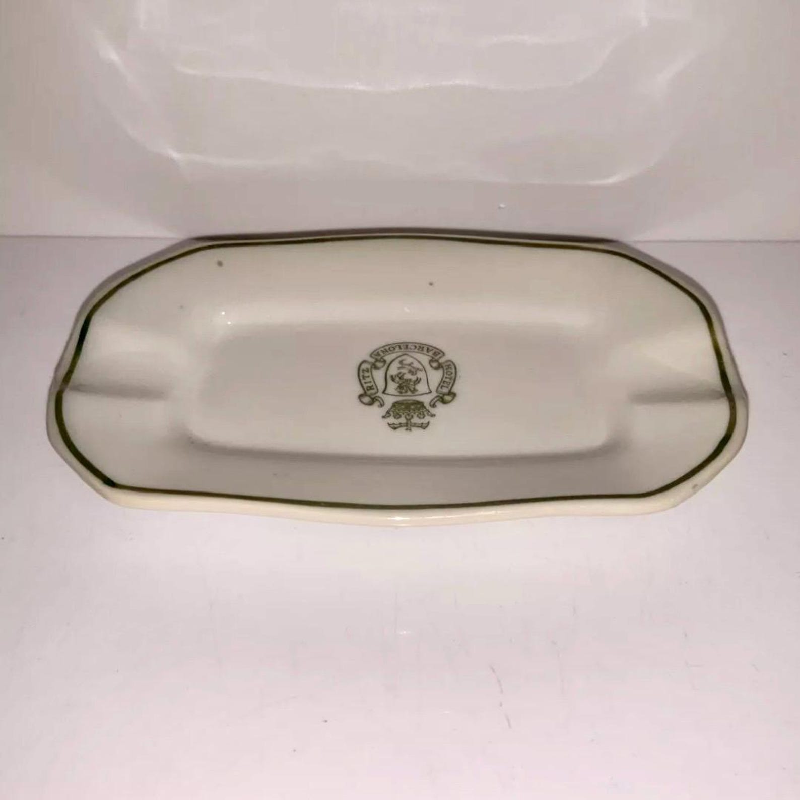 Vintage Rare 1960s Ritz Hotel Barcelona Spain 3000 Porcelain Ashtray ...