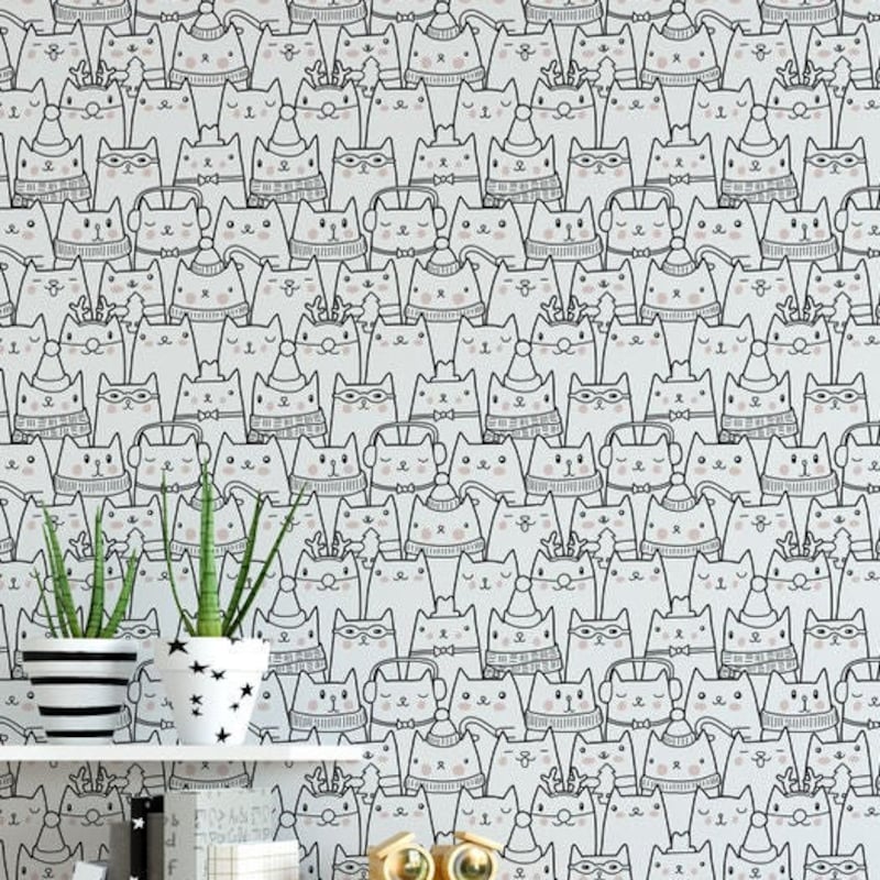 Cat Wallpaper - Etsy