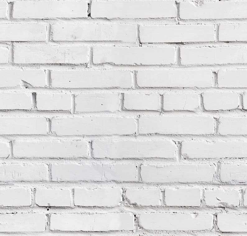 White Brick Removable Wallpaper 686 | Etsy