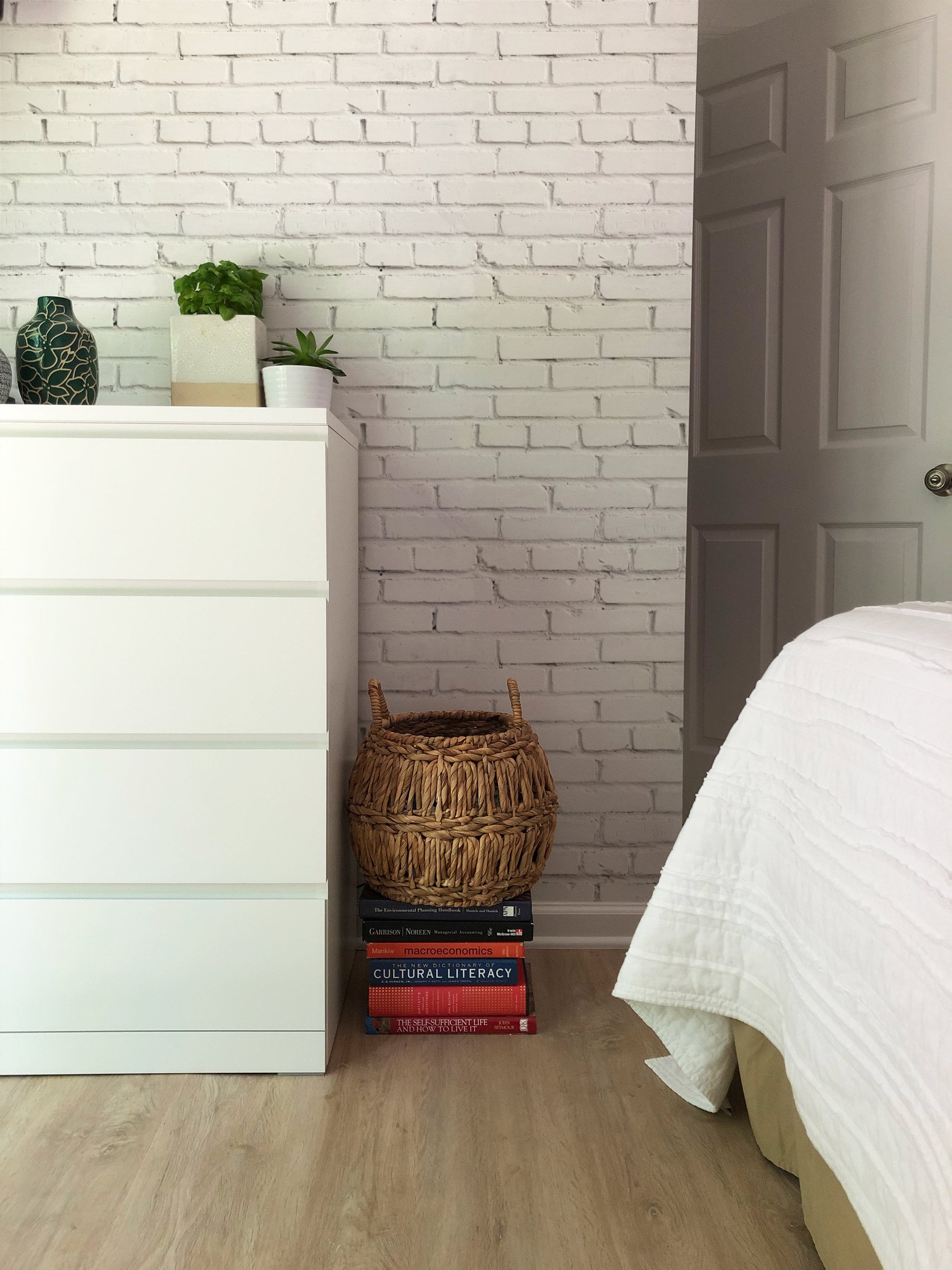 White Brick Removable Wallpaper 686 - Etsy