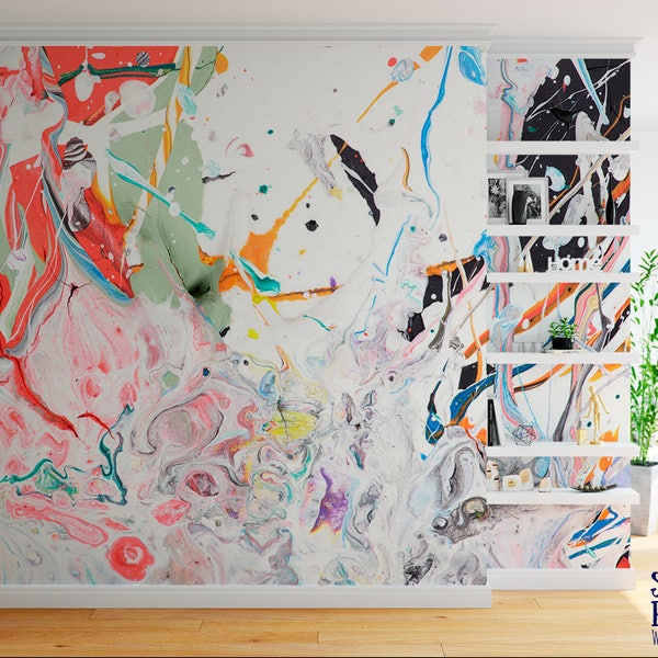 Removable Wallpaper Abstract - Etsy