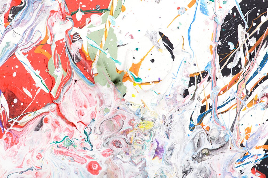 Working Artist Splatter Abstract Wall Mural Removalble - Etsy