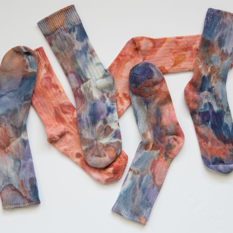 Tie Dye Socks - Etsy