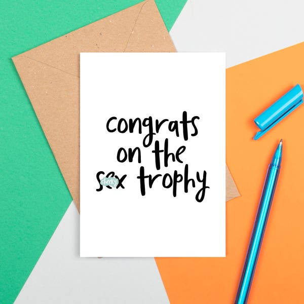 Sex Trophy Etsy