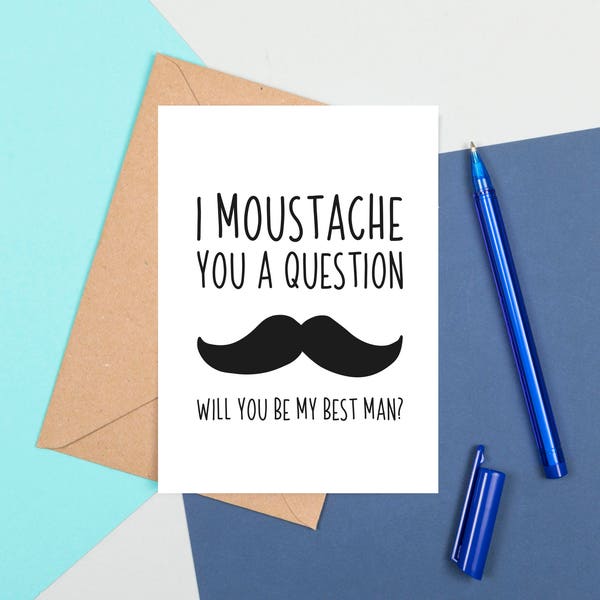 I Mustache You - Etsy