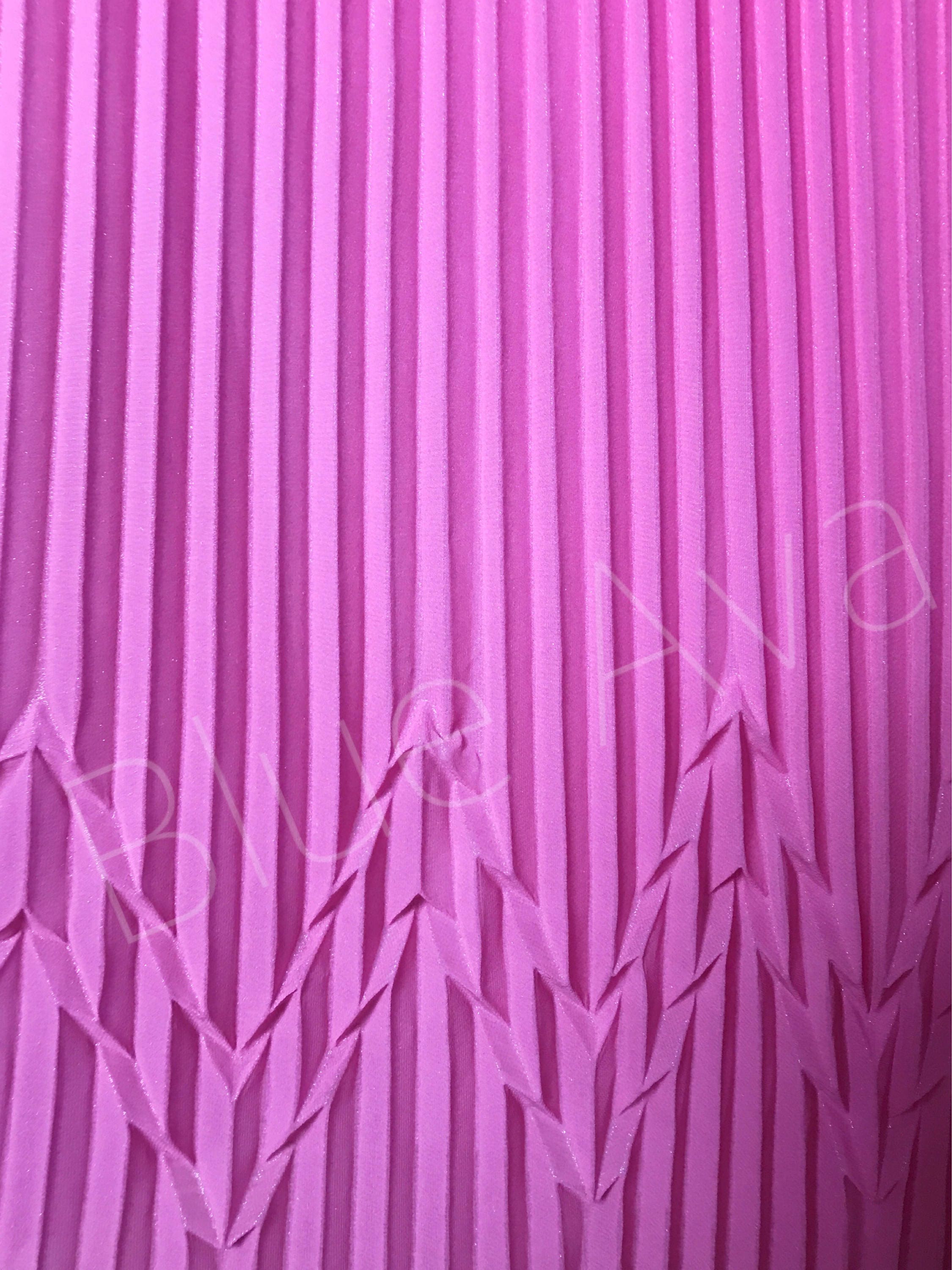 Pleated Maxi Skirt, Half Chevron Pleat/ Plisado Medio Chevron/ Falda ...