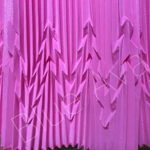 Pleated Maxi Skirt, Half Chevron Pleat/ Plisado Medio Chevron/ Falda ...