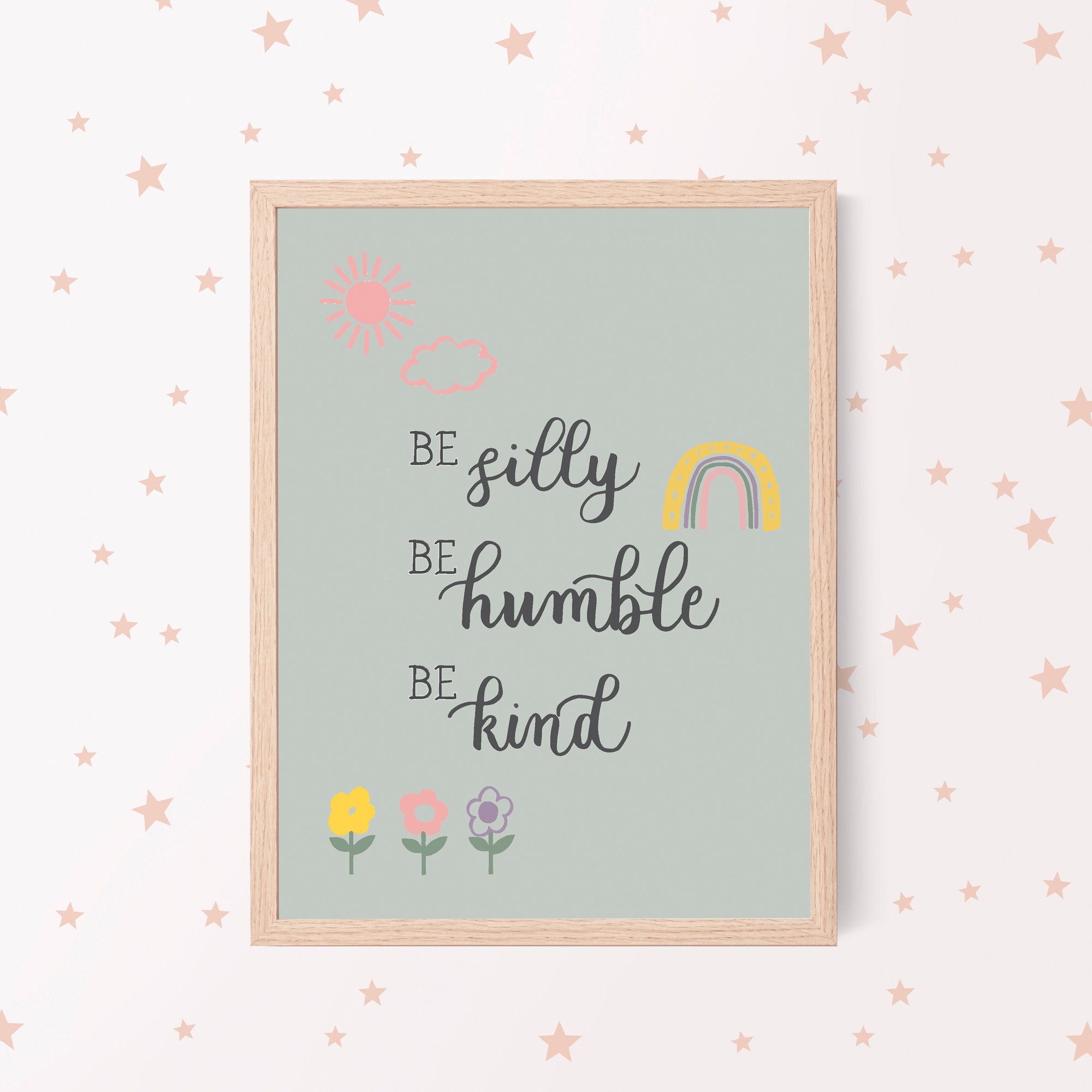 Be Silly Printable Kids Wall Art Kids Room Decor Digital - Etsy