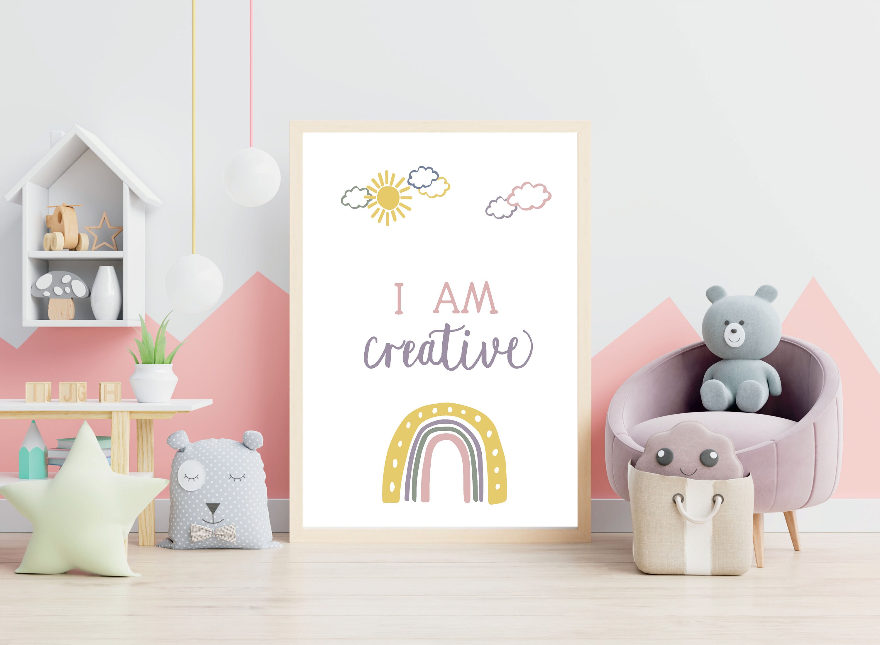 Printable Kids Affirmation Wall Art Kids Room Decor - Etsy