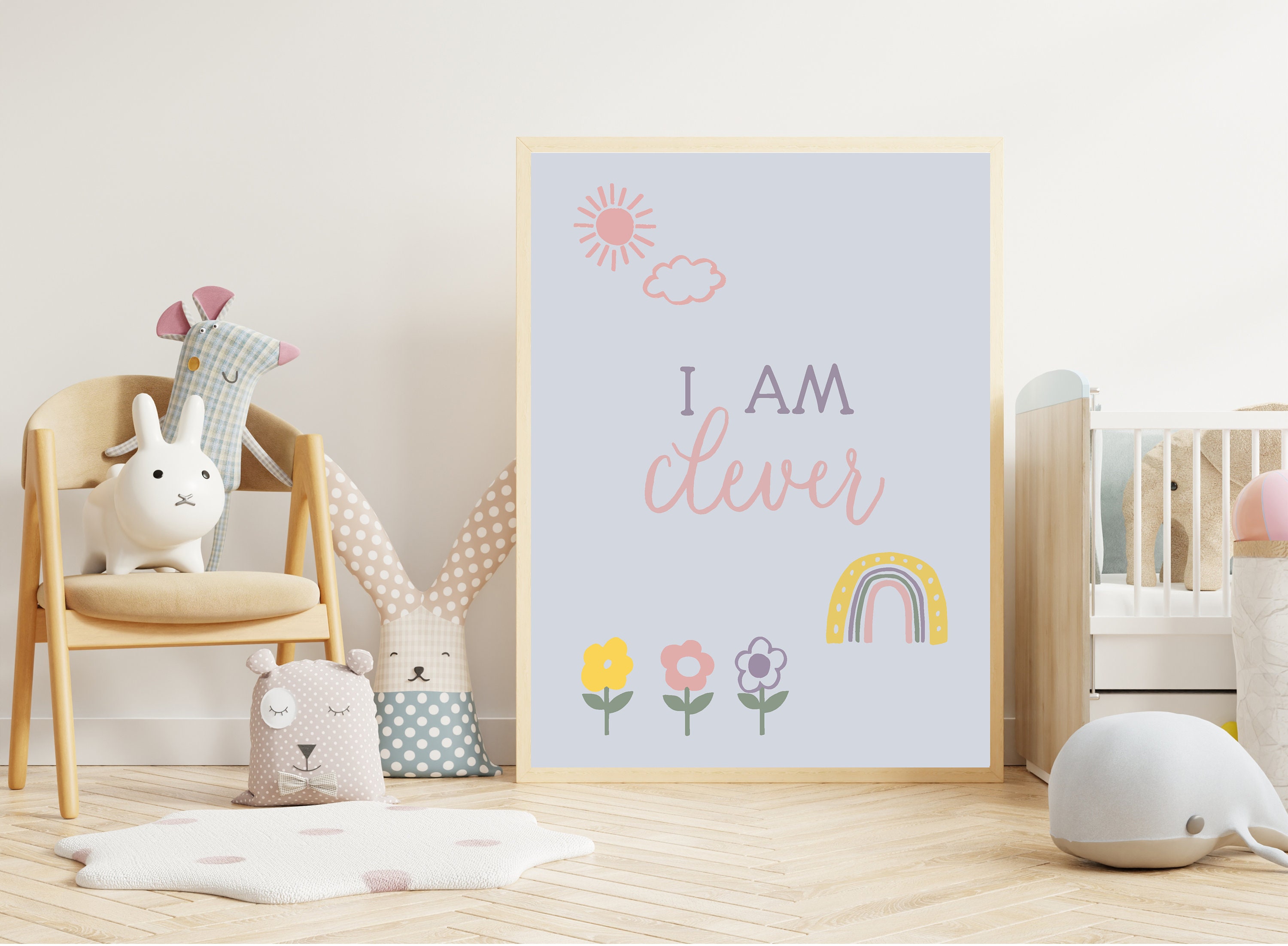 Printable Kids Affirmation Wall Art Kids Decor Mindfulness - Etsy