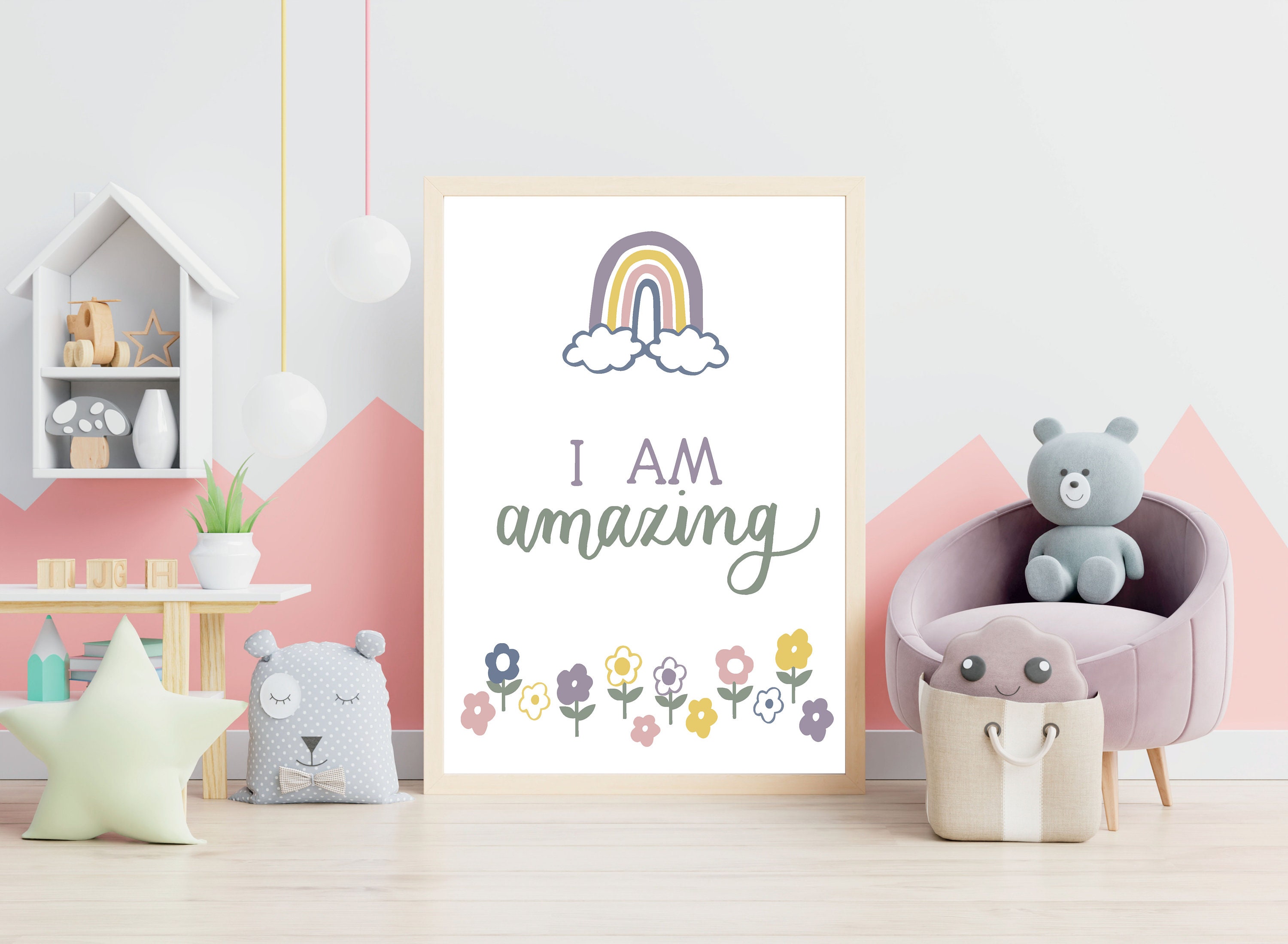 Kids Affirmation Print, "i Am" Wall Art (digital Download) - Etsy