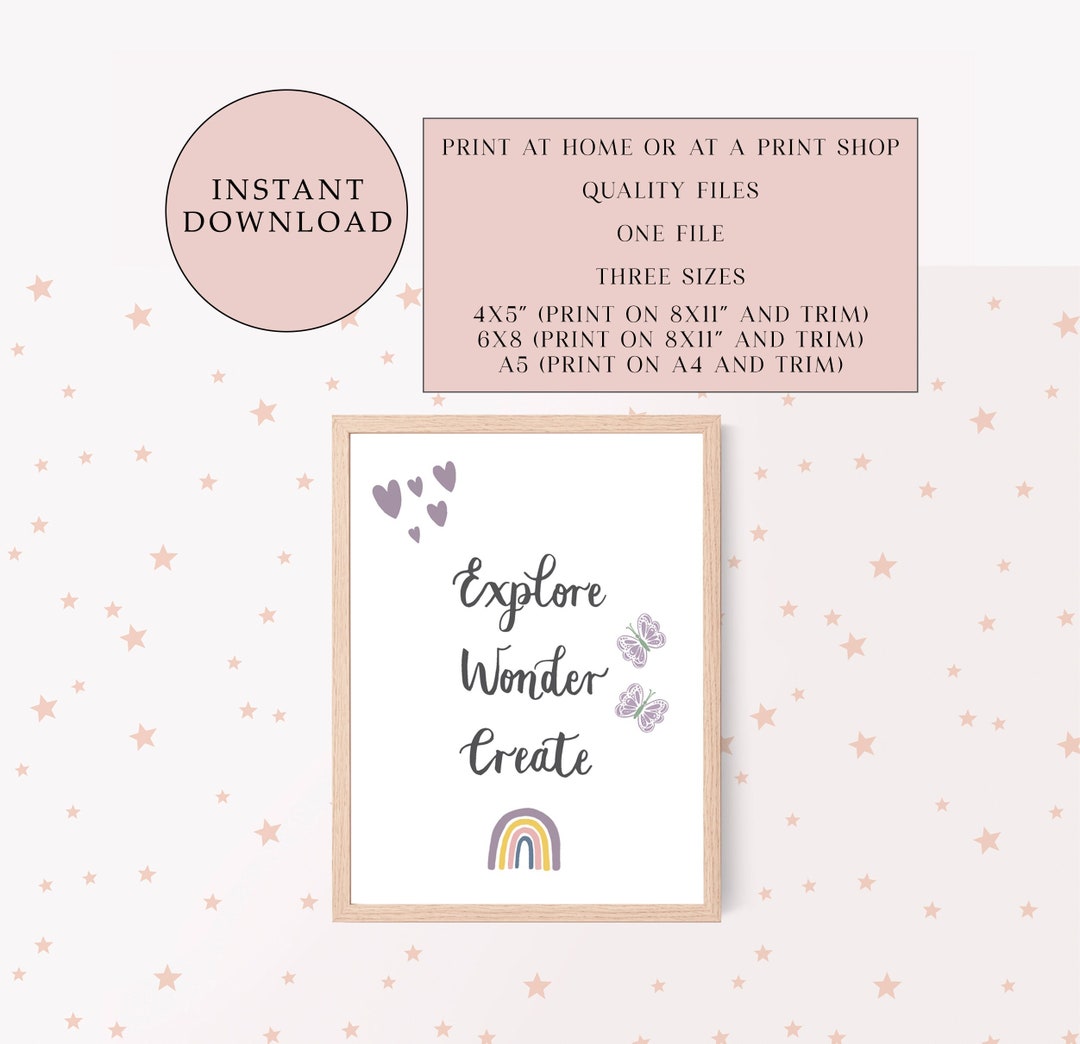 Printable Kids Wall Art, Kids Room Decor, Digital Download, Children ...