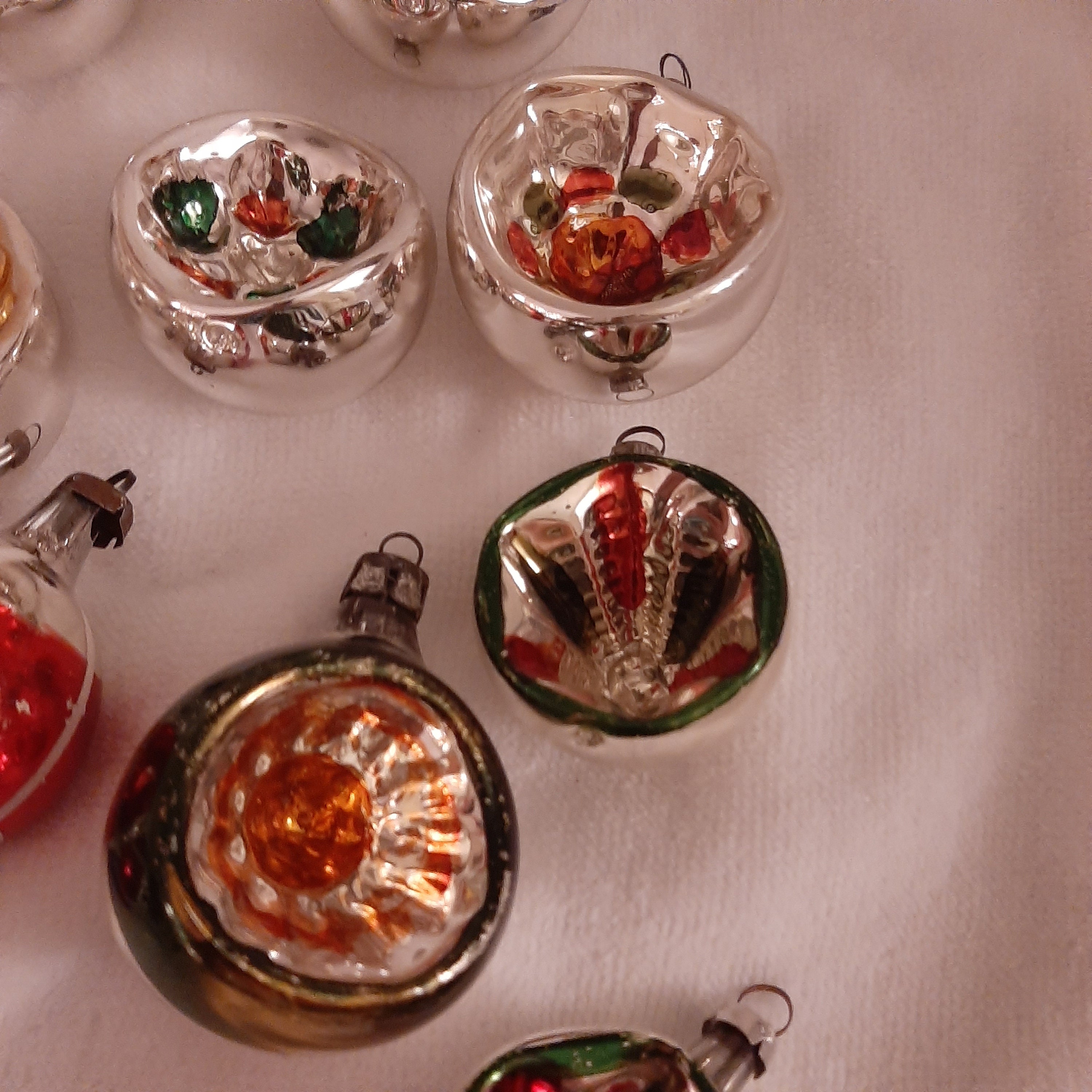 Vintage Mercury Glass Ornaments Etsy