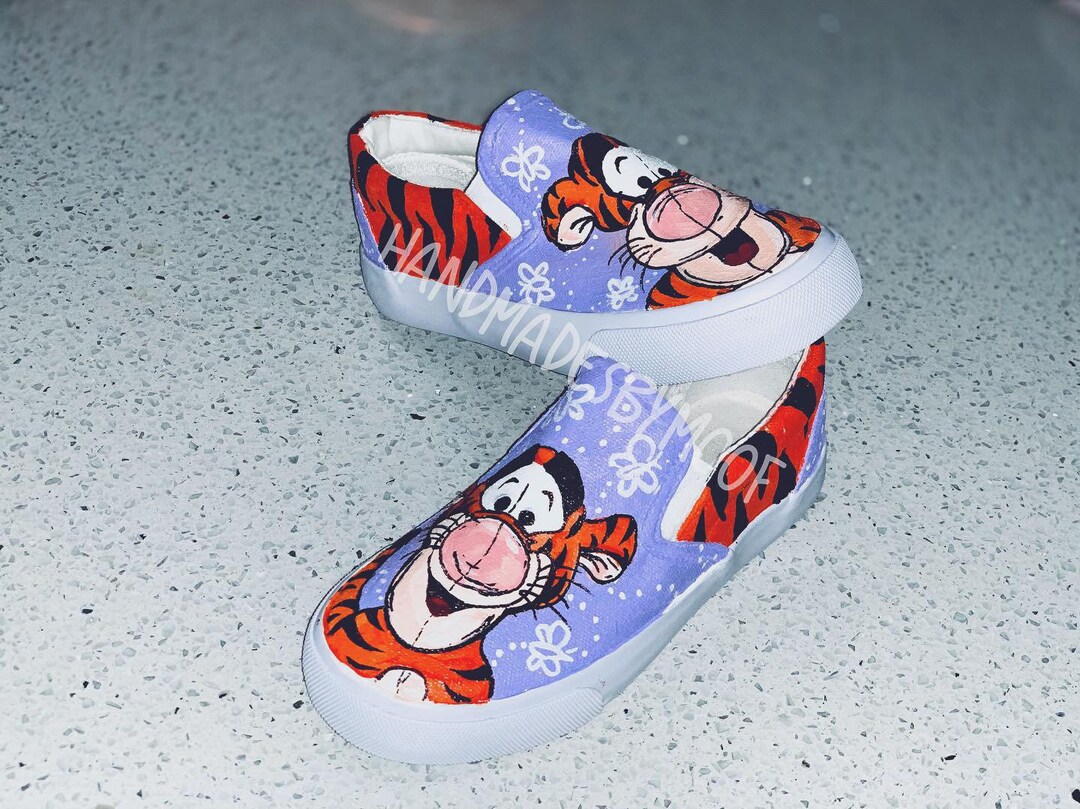HAND PAINTED TIGGER Shoes - Etsy