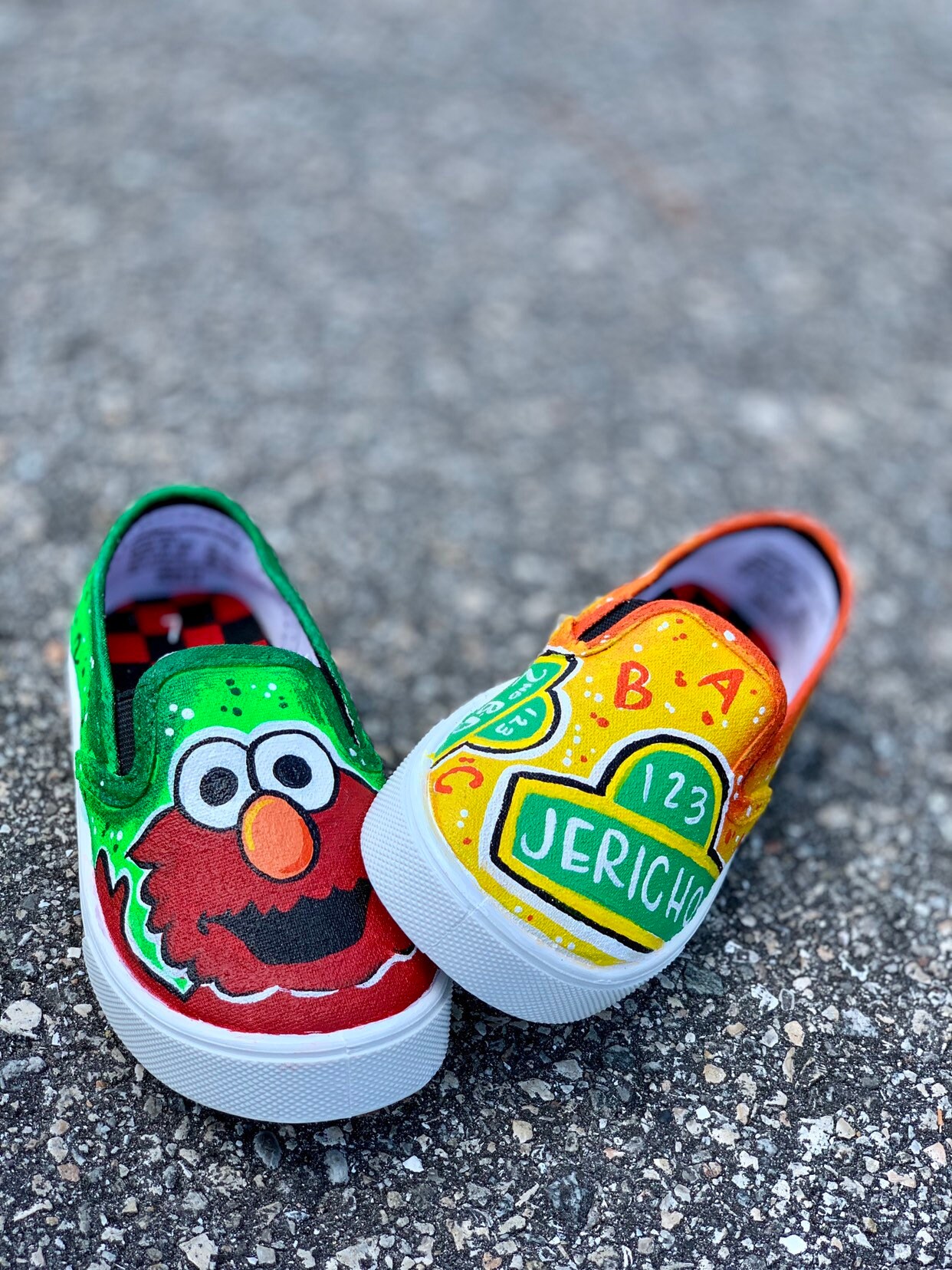 Custom Hand Painted ELMO Shoes - Etsy