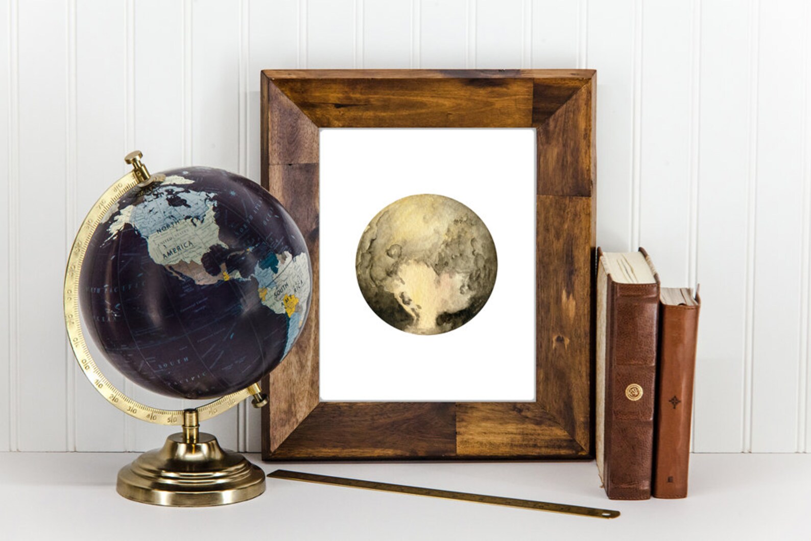 Pluto Print, Pluto Wall Art, Pluto Home Decor, Watercolor Pluto, Space ...