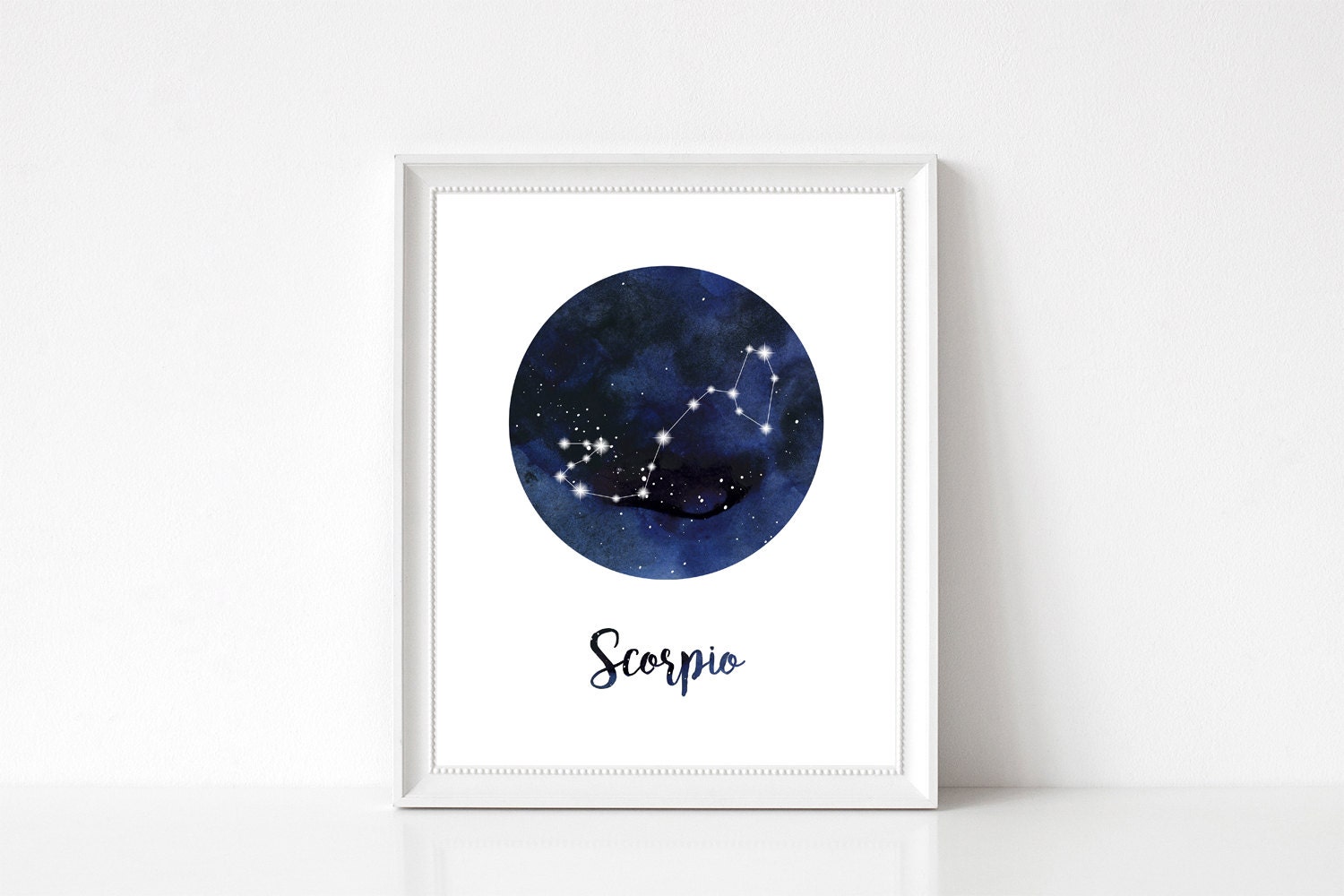 Scorpio Constellation, Scorpio Wall Decor, Scorpio Print, Scorpio Home ...