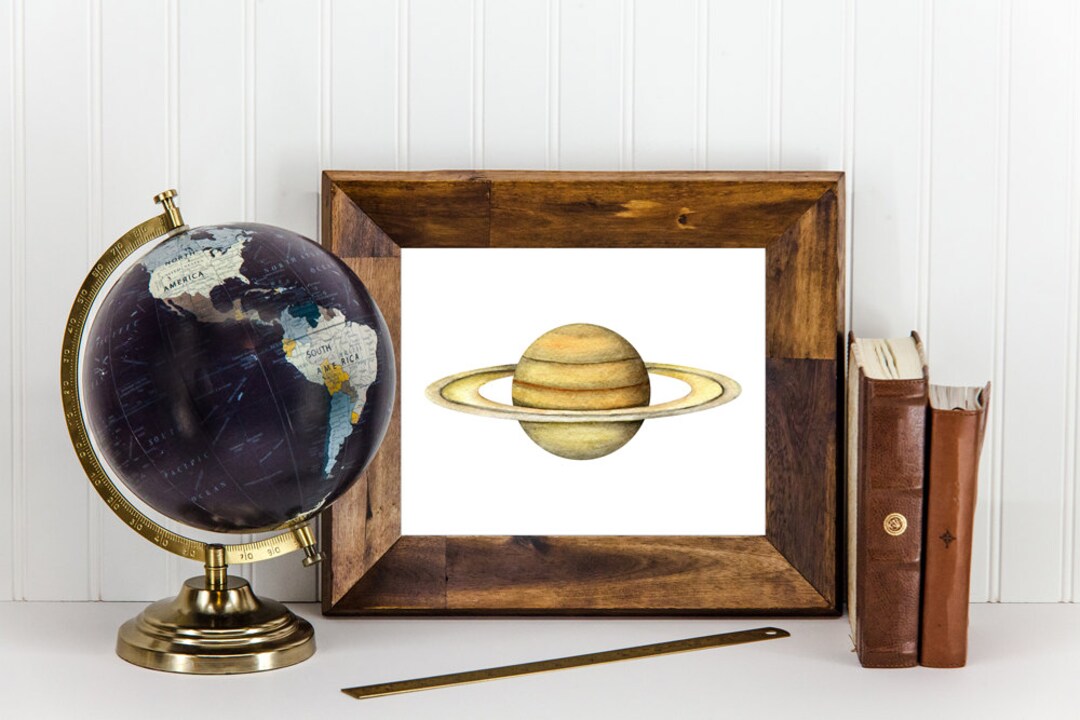 Saturn Wall Decor, Saturn Wall Art, Saturn Print, Saturn Decor, Planet ...