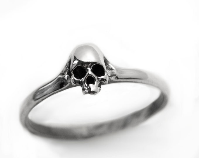 Minimal Skull Ring Skull Jewelry Skull Ring Sterling - Etsy