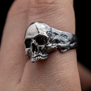 Skull Ring - 925 Silver Ring - Etsy