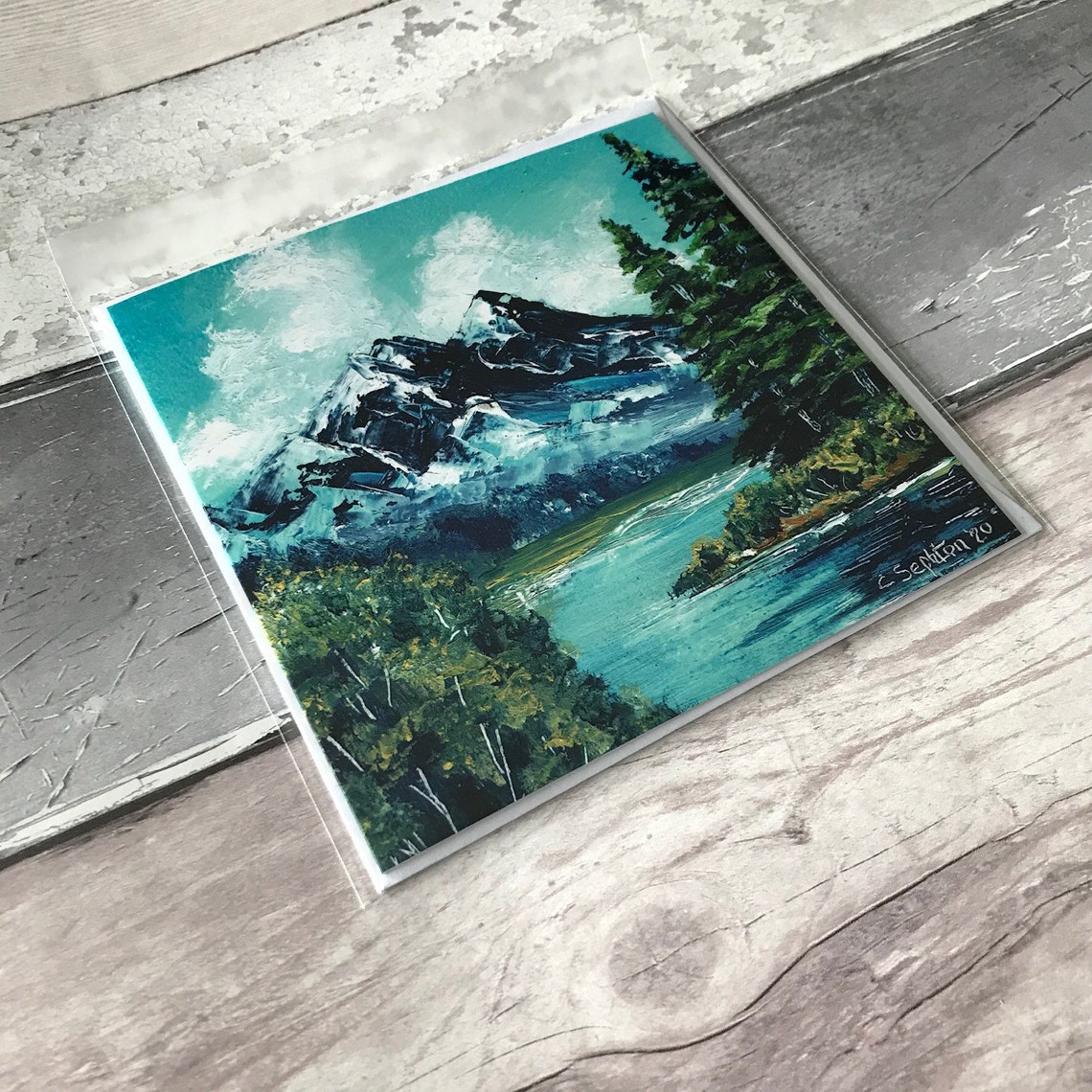 Blank Greetings Card Landscape Art Card Art Print. - Etsy