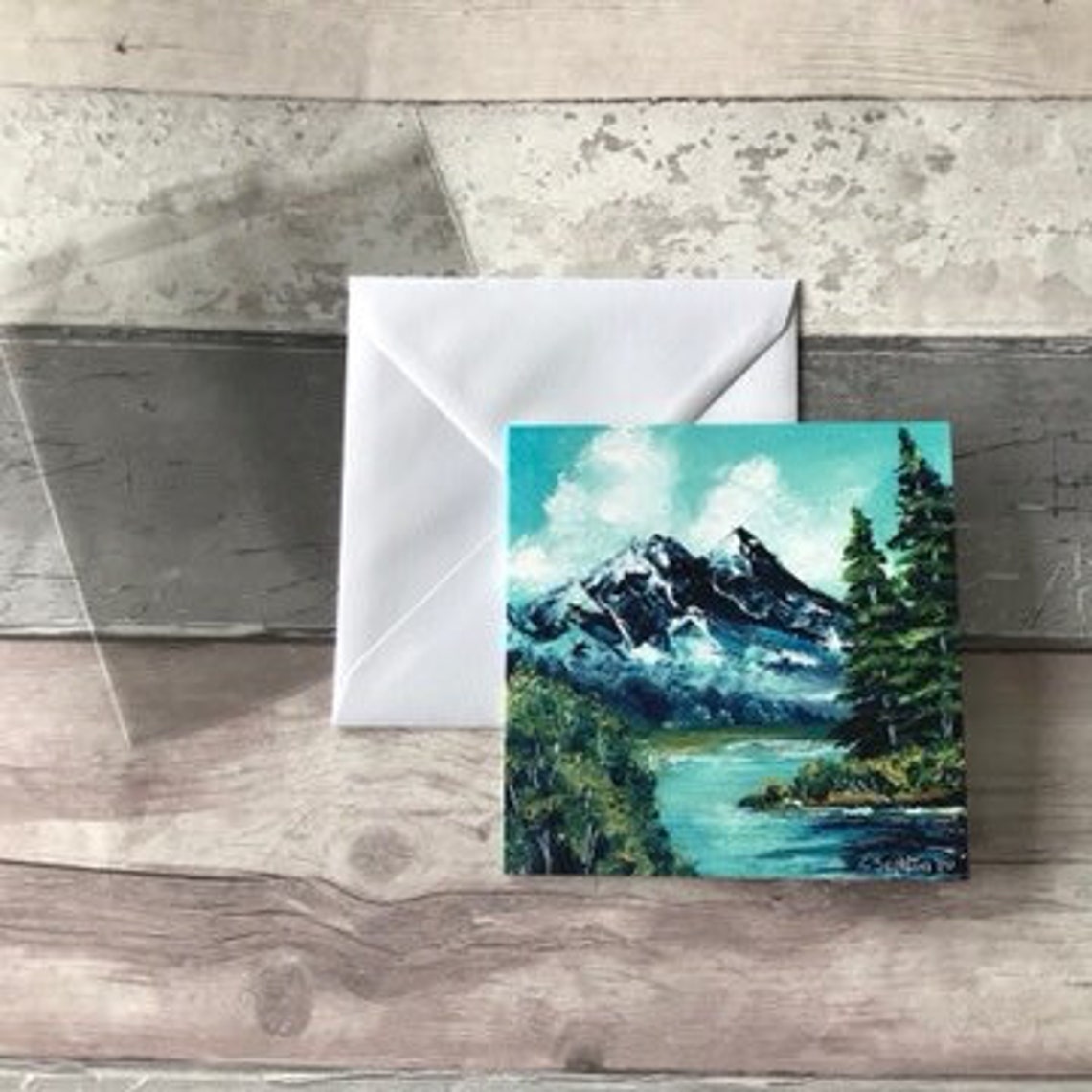 Blank Greetings Card Landscape Art Card Art Print. - Etsy