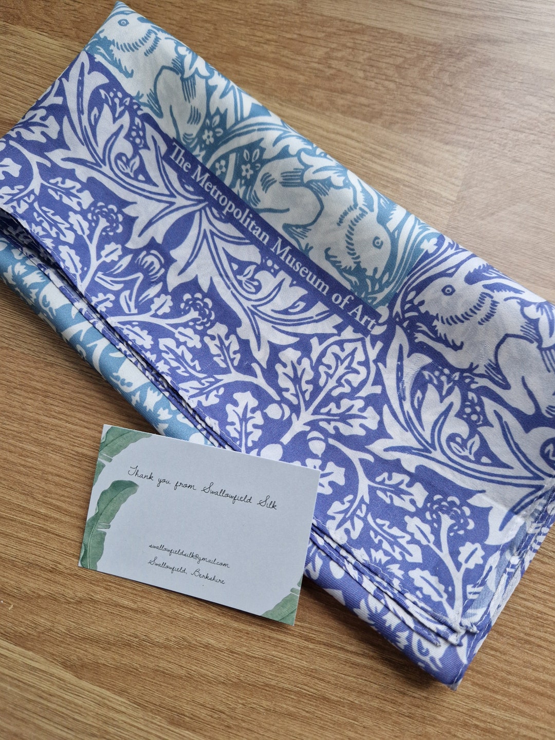 MOMA William Morris Rabbit Print Small Silk Scarf-perfect for a Simple ...