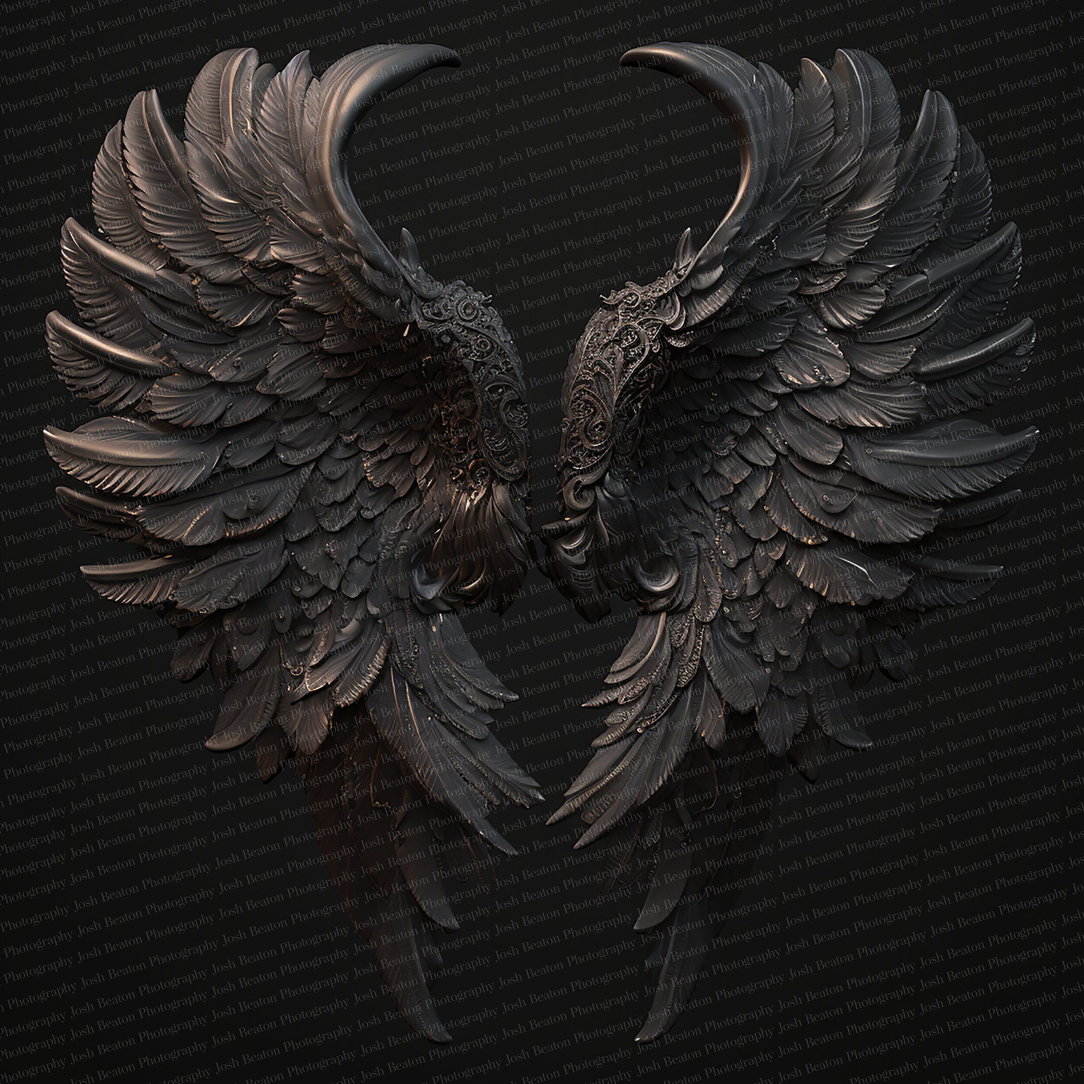 Black Gothic Angel Wings - Etsy