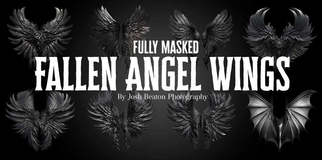 Fully Masked Fallen Angel Wings - Etsy