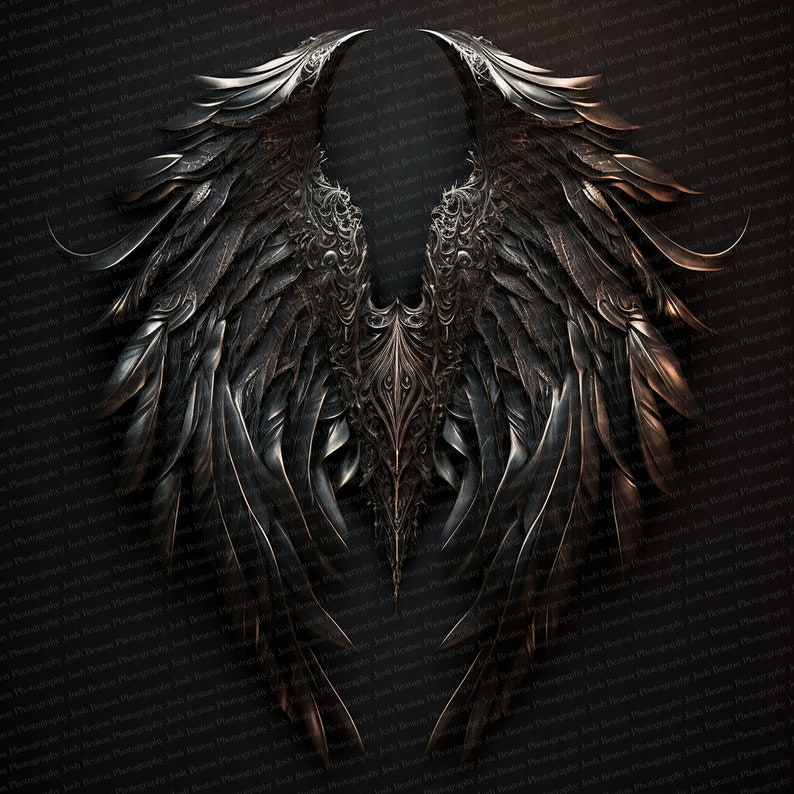 Black Gothic Angel Wings - Etsy