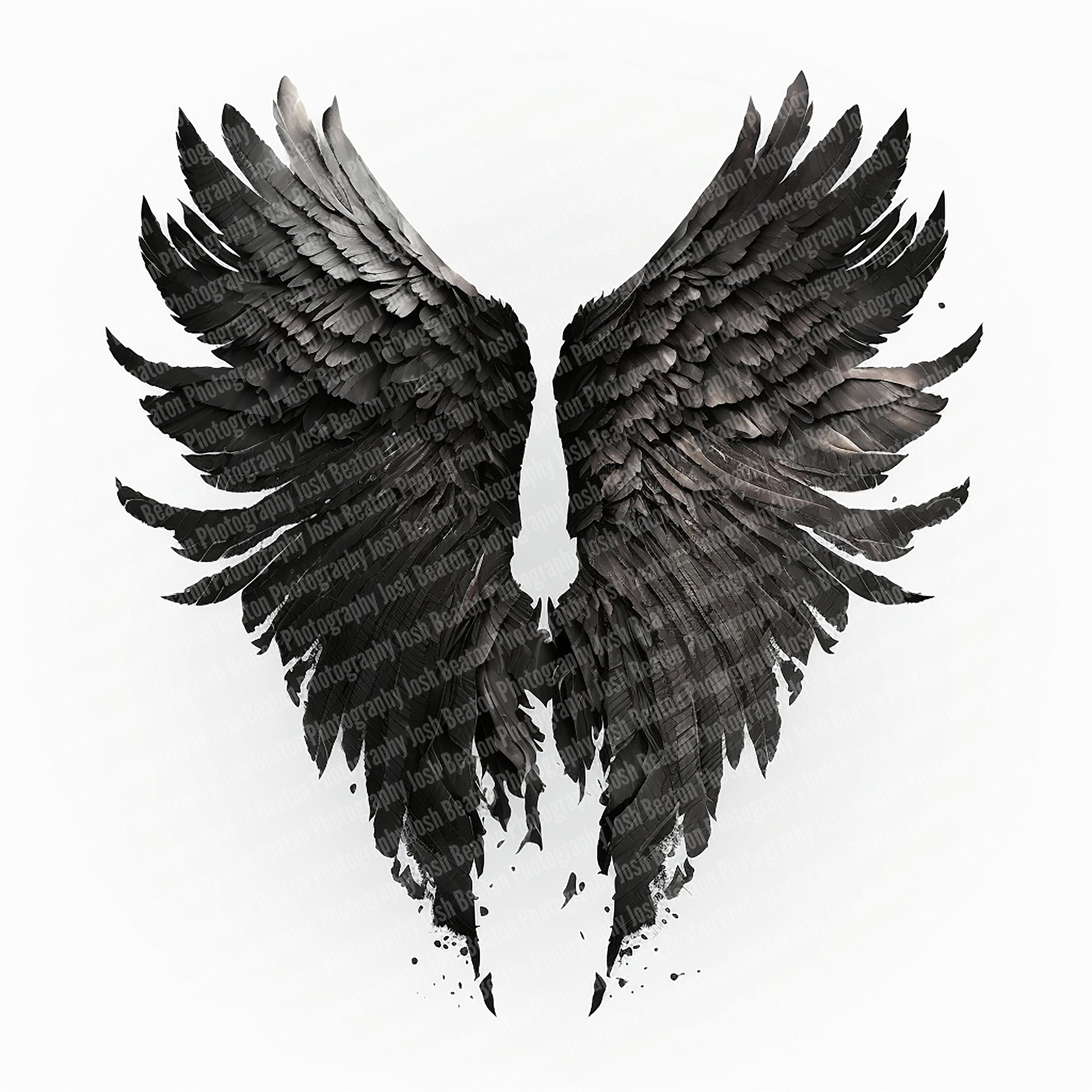 Fully Masked Fallen Angel Wings - Etsy