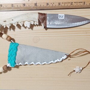 Native American Style Coyote Jaw Bone Knife 758 - Etsy
