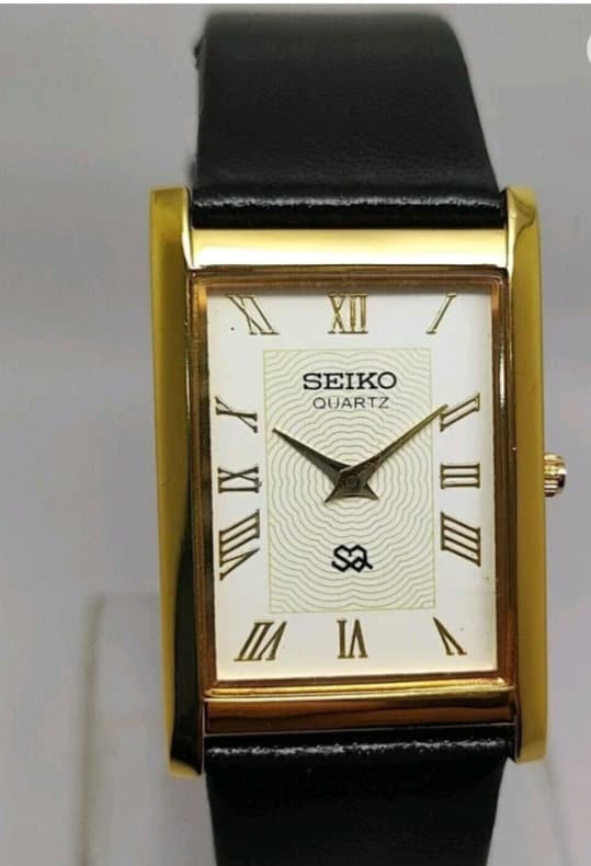 Seiko Quartz Tank Watch - Etsy