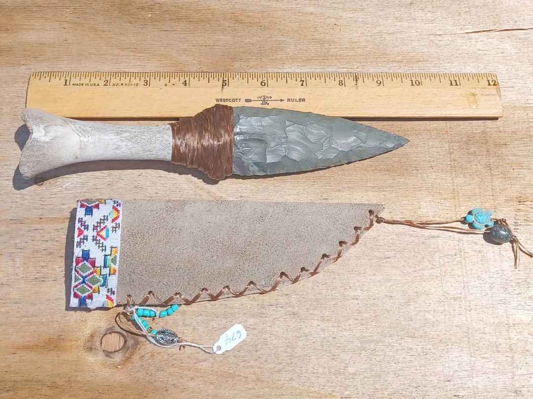 Native American Deer Leg Bone Knife 674 - Etsy