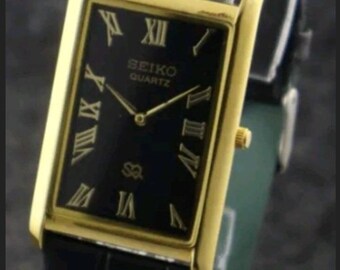 Vintage Seiko Gold Tone Ladies 16mm Tank Quartz Watch C. Dec 1994 - Etsy