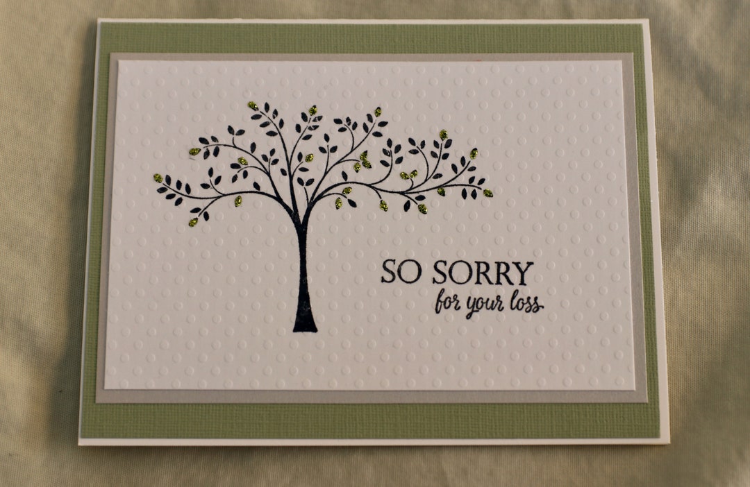 Homemade Sympathy Card - Etsy