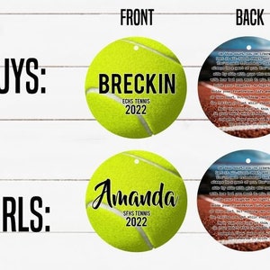 Personalized TENNIS Team Personalized Metal Tag Motivational Memory ...