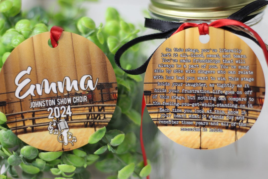 Show Choir Personalized Metal Tag on This Stage Quote, Motivational ...