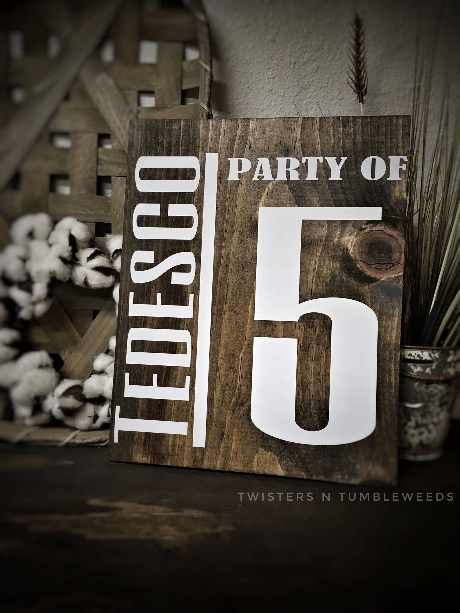 Party of Sign Family Last Name Number Wood Sign Rustic Country - Etsy