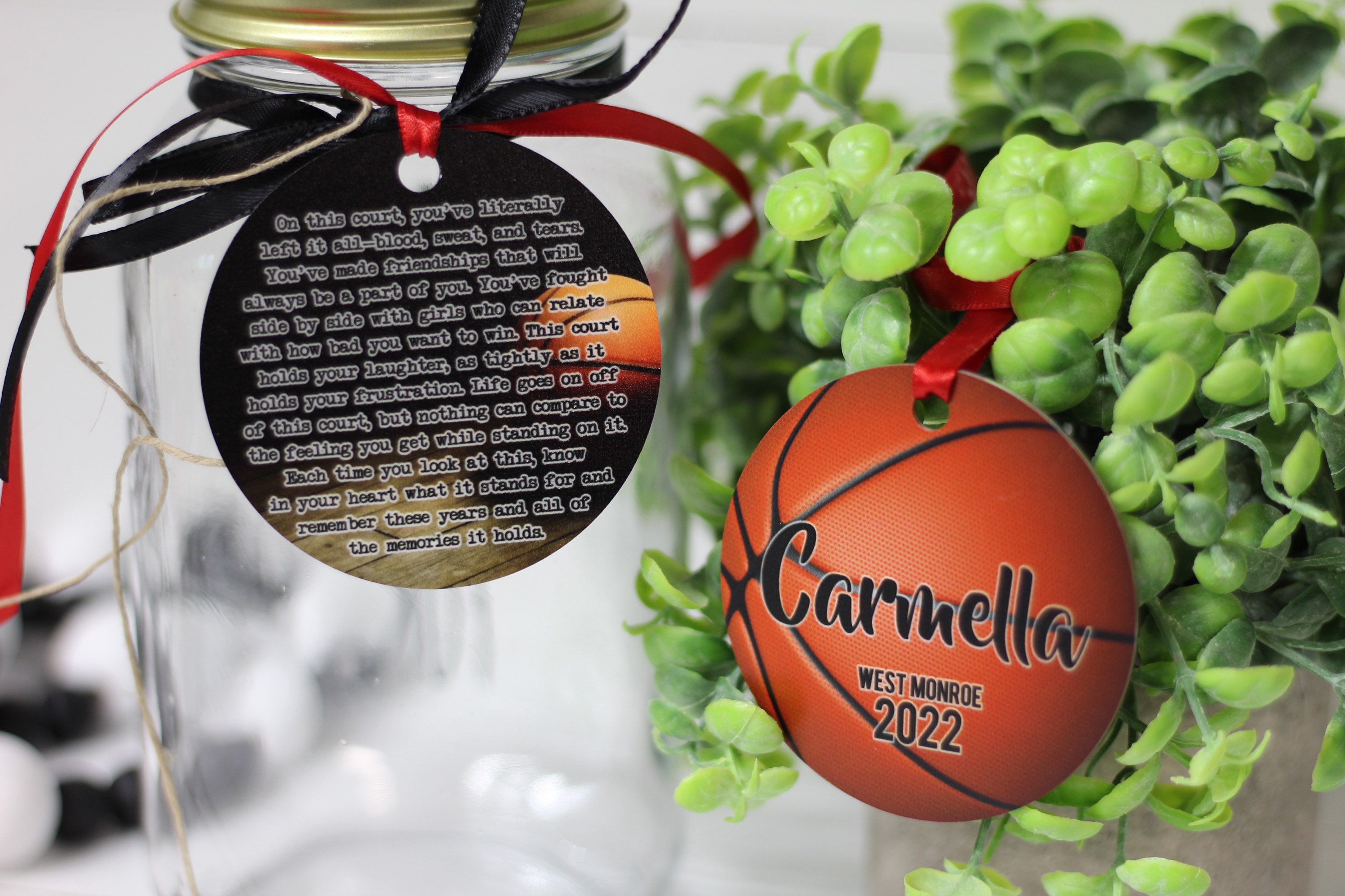 Basketball Personalized Metal Tag Motivational Memory Sentimental Quote ...
