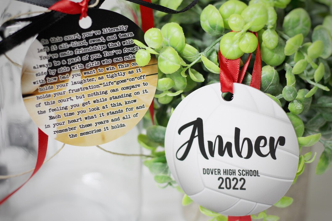 Volleyball Personalized Metal Tag Motivational Memory Sentimental Quote ...