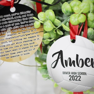 Volleyball Personalized Metal Tag Motivational Memory Sentimental Quote ...