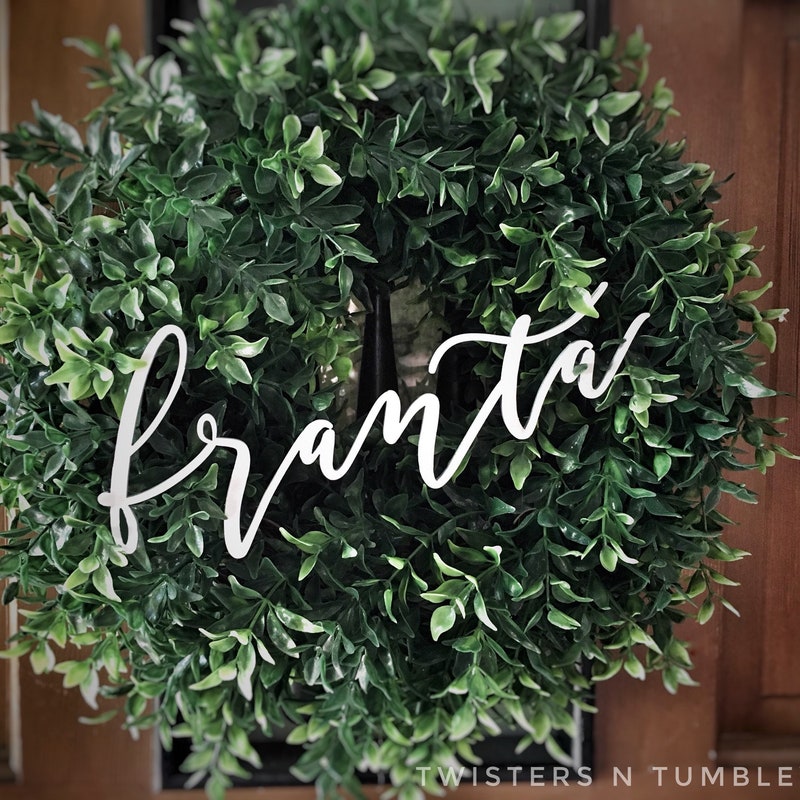 Name Wreath - Etsy