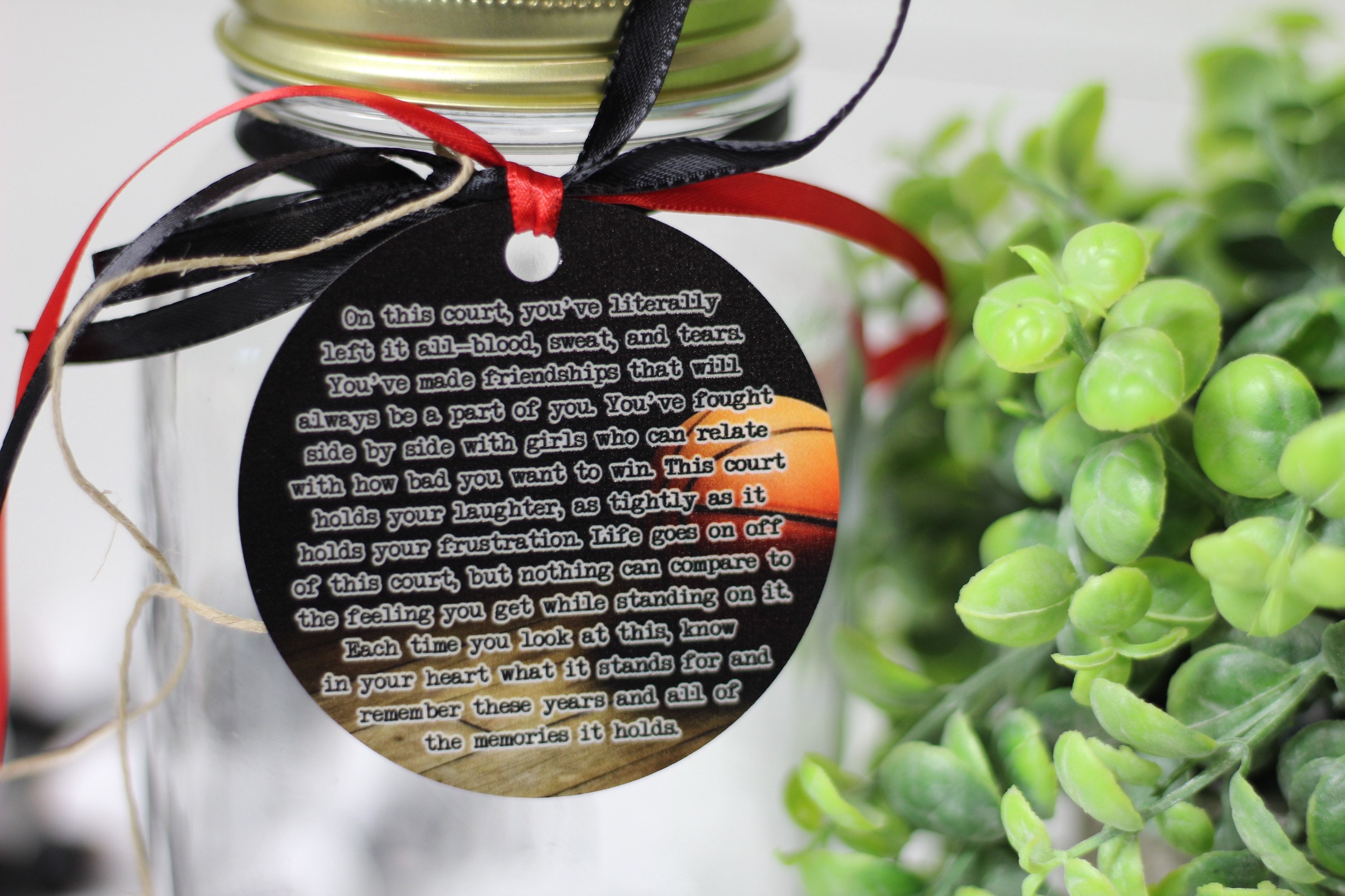 Basketball Personalized Metal Tag Motivational Memory Sentimental Quote ...