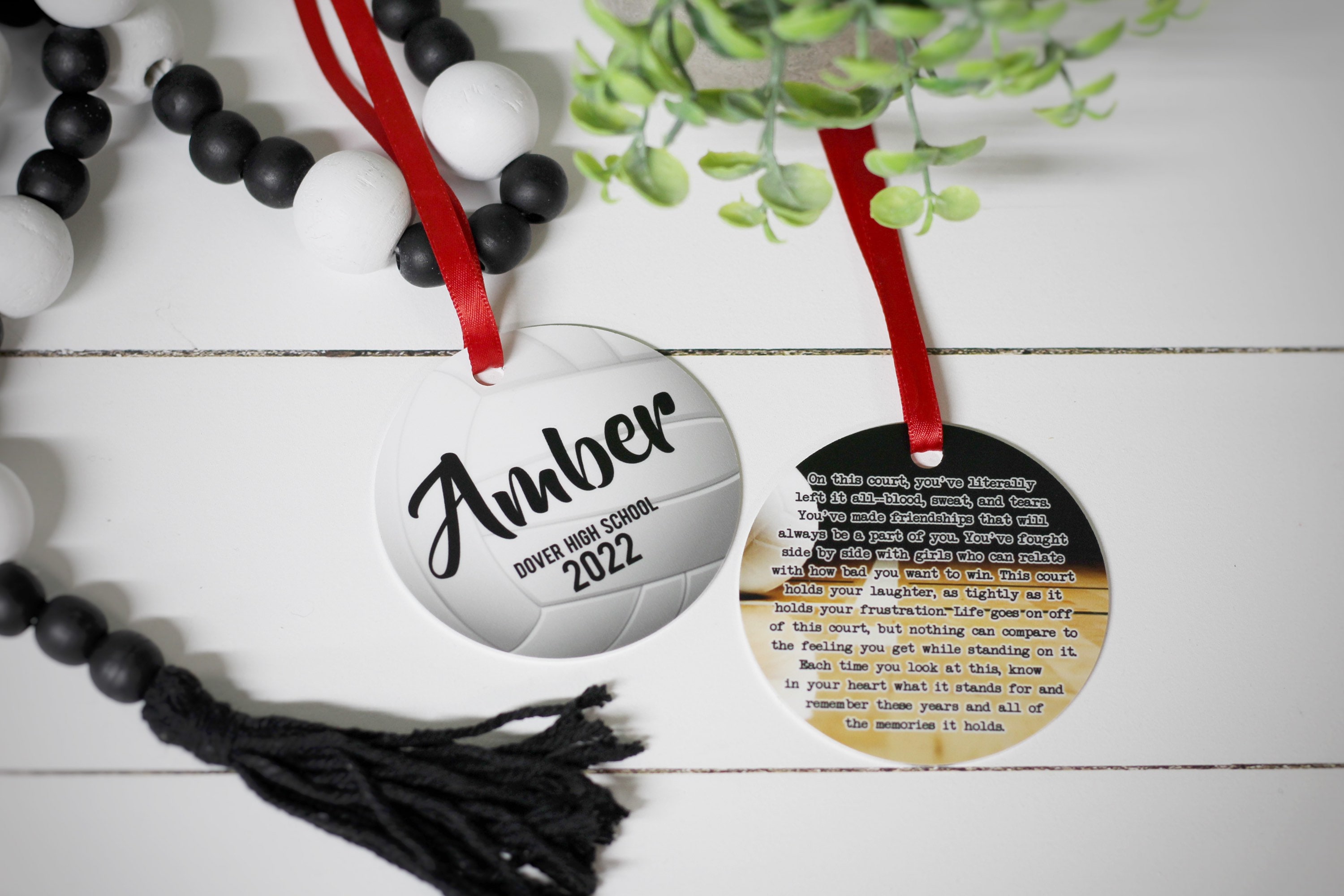 Volleyball Personalized Metal Tag Motivational Memory - Etsy