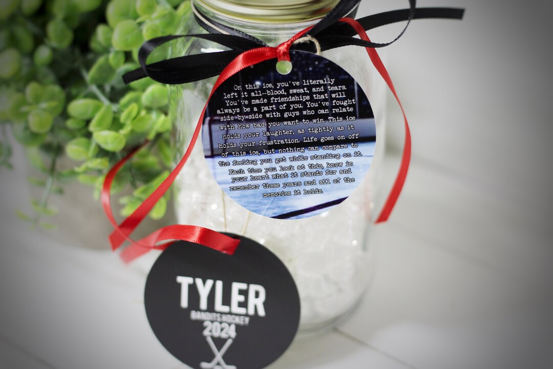 Hockey Team Personalized Metal Tag on This Ice Quote, Motivational ...