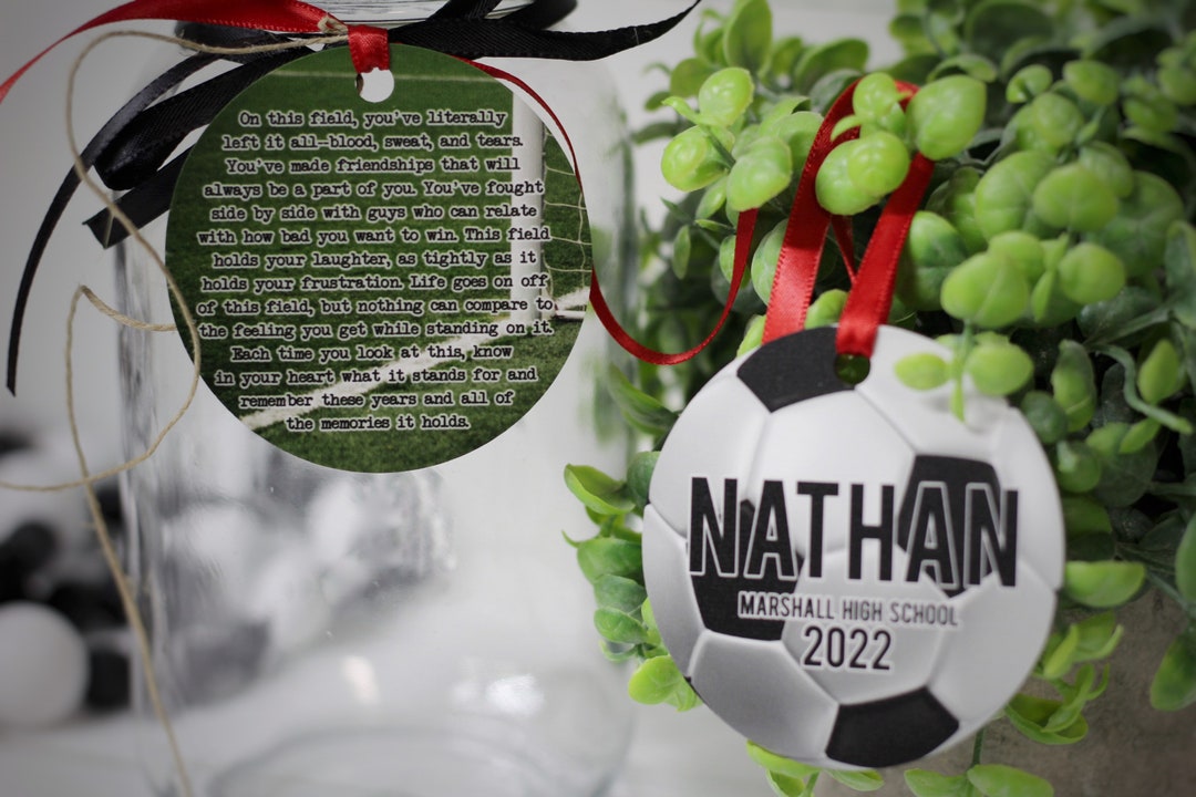 Soccer Personalized Metal Tag Motivational Memory Sentimental Quote ...