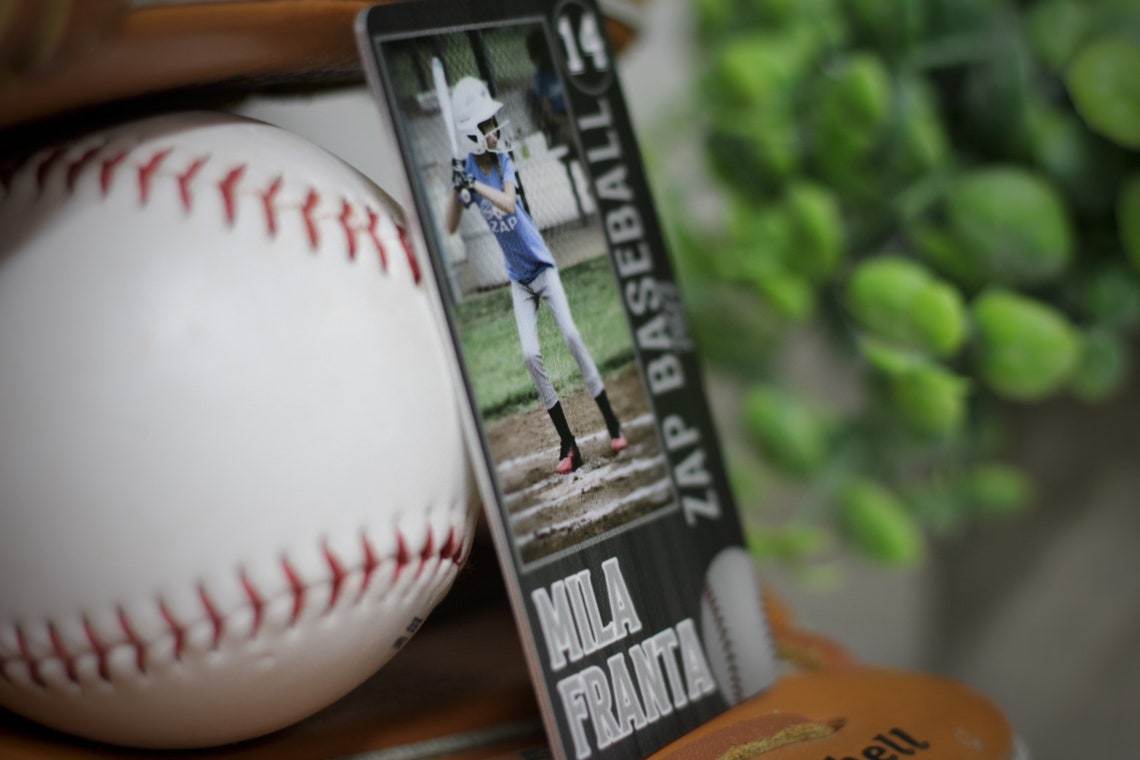 Personalized Metal Baseball Card Trading Card Memory - Etsy