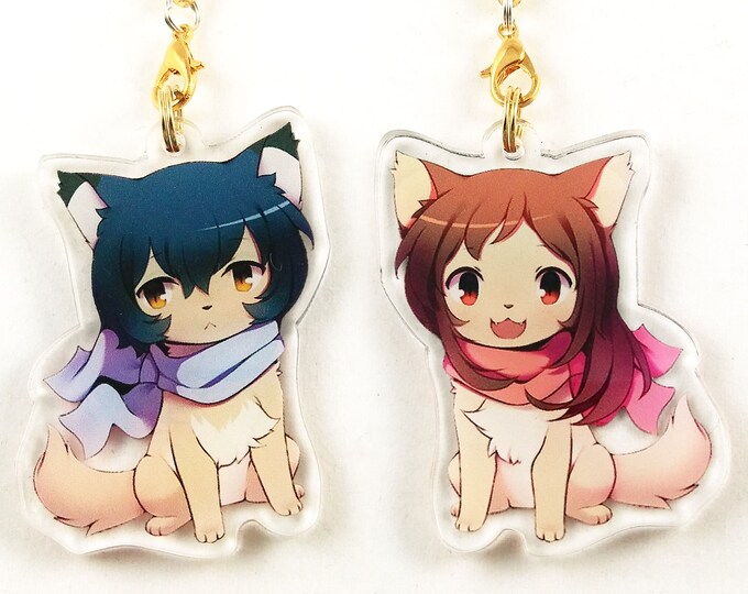 Ame and Yuki Clear Acrylic Charm - Etsy